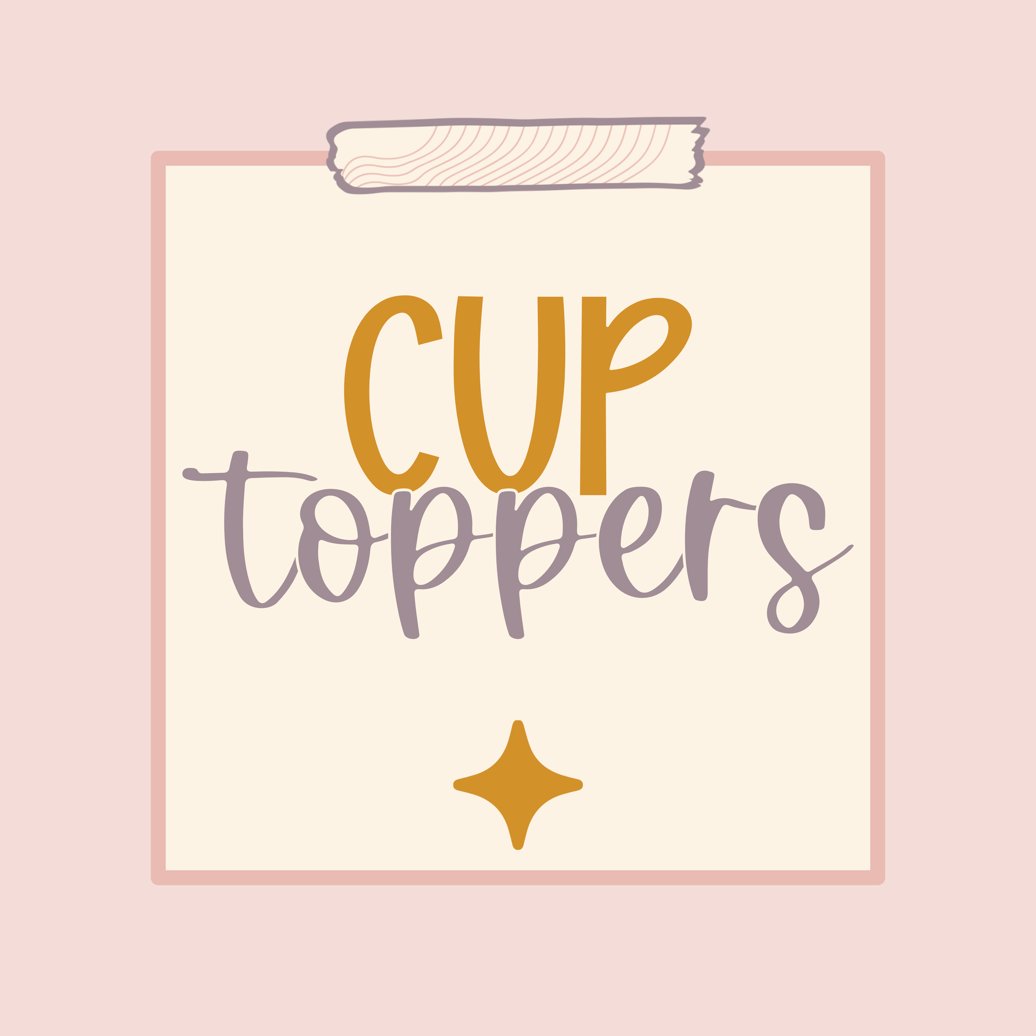Cup Toppers – 2Bold | MaciBee